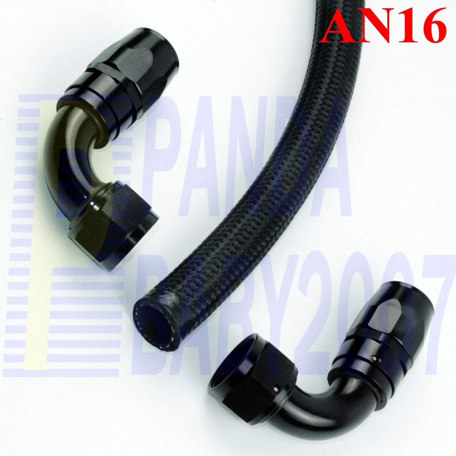 3FEET 16AN AN16 -16 HOSE LINE With 2pcs 90 Degree TANK ADAPTER END ...
