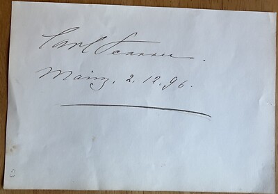 German Bass-Baritone Opera Singer Carl Perron Autograph | eBay