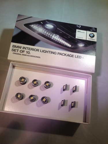 BMW LED INTERIOR LIGHT BULB PACKAGE GENUINE SET OF 10 63122212788 | eBay