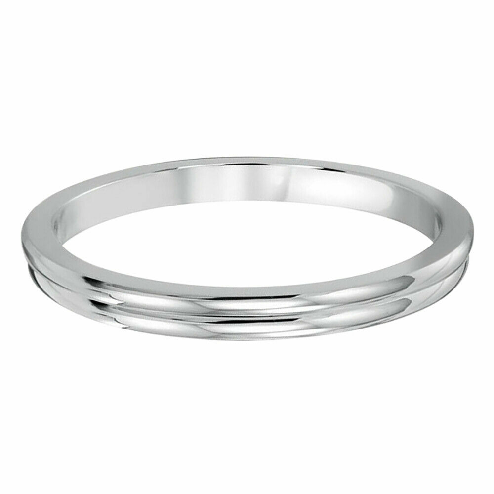 Matte Finish Stunning Design Engagement Band Solid 95… - Gem