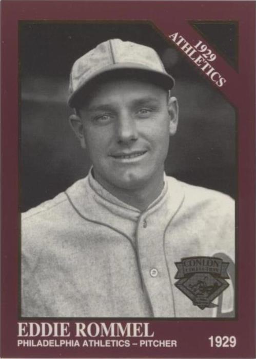 1994 The Sporting News Conlon Collection - Eddie Rommel #1156 Burgundy ...