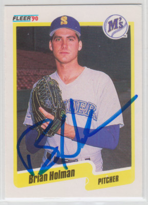 Autographed 1990 Fleer Brian Holman - Mariners | eBay