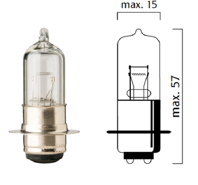 Bulb 12v 35/36,5w p15d-25 Lightbulb Bulb Headlight Lamp Motorcycle ...