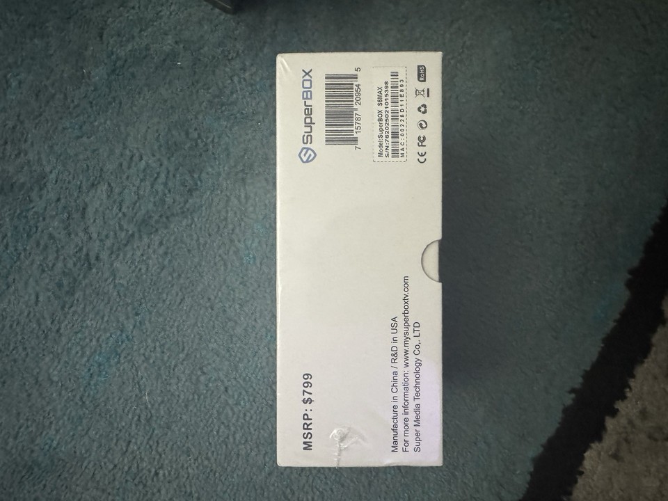 SuperBox S6 Max Streaming Box. Android Smart TVs. Brand New. Same Day ...