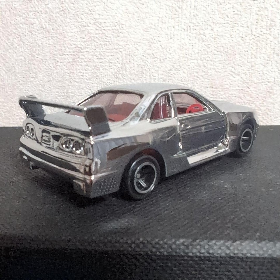 Rare! Tomica R33 Skyline GT-R Minicar Silver Plated | eBay