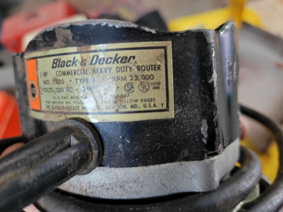 Black & Decker 7620 Commercial Heavy Duty Router Black and Decker | eBay