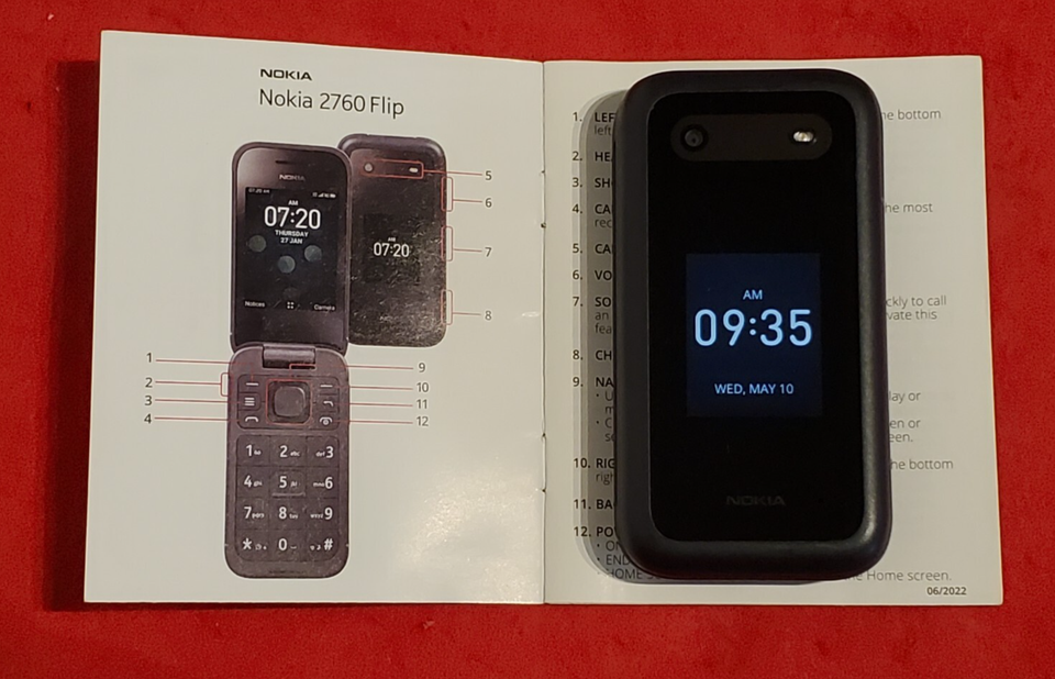 NOKIA 2760 4GB Black • LTE Flip Phone • Mint Clean Performer - Save ...