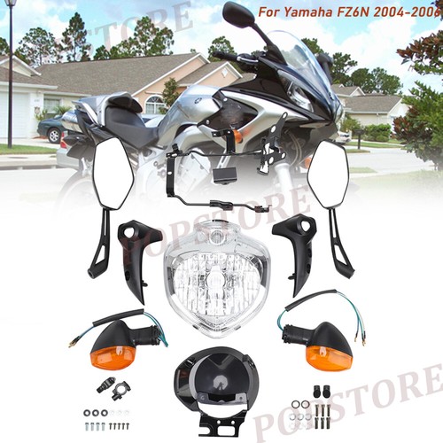 Fits YAMAHA FZ6 FZ6S FZ6N 2004-2006 Headlight Set Head Light Assembly ...
