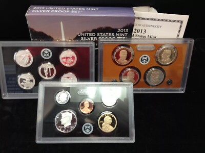 2013-S SILVER 14 Coin Proof Set ORIGINAL!!! Popular | eBay