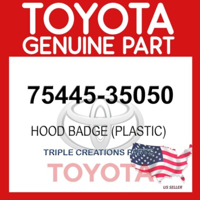 75445-35050 Genuine Toyota Hood Badge (Plastic) 75445-35050 OEM | eBay