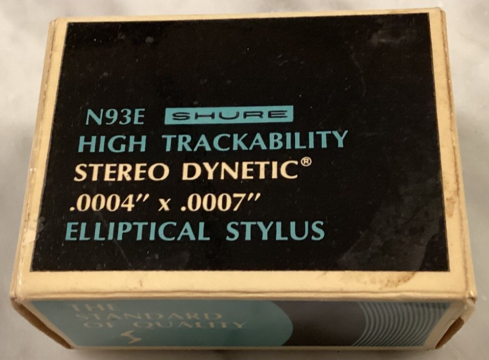 SHURE M91ED CARTRIDGE AND NEW GENUINE SHURE N93E HI-TRACK STYLUS IN ...