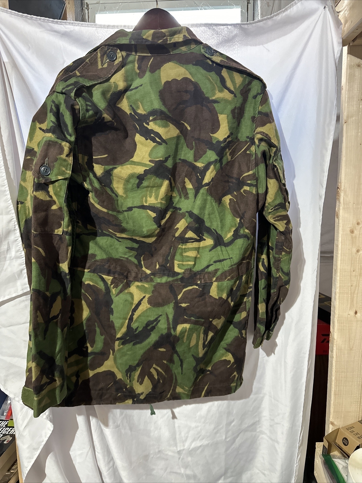 Vintage British Army Combat Jacket Men Large Dmp Smock Temperate Camo ...