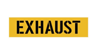2X EXHAUST Sticker Vinyl Decal | eBay