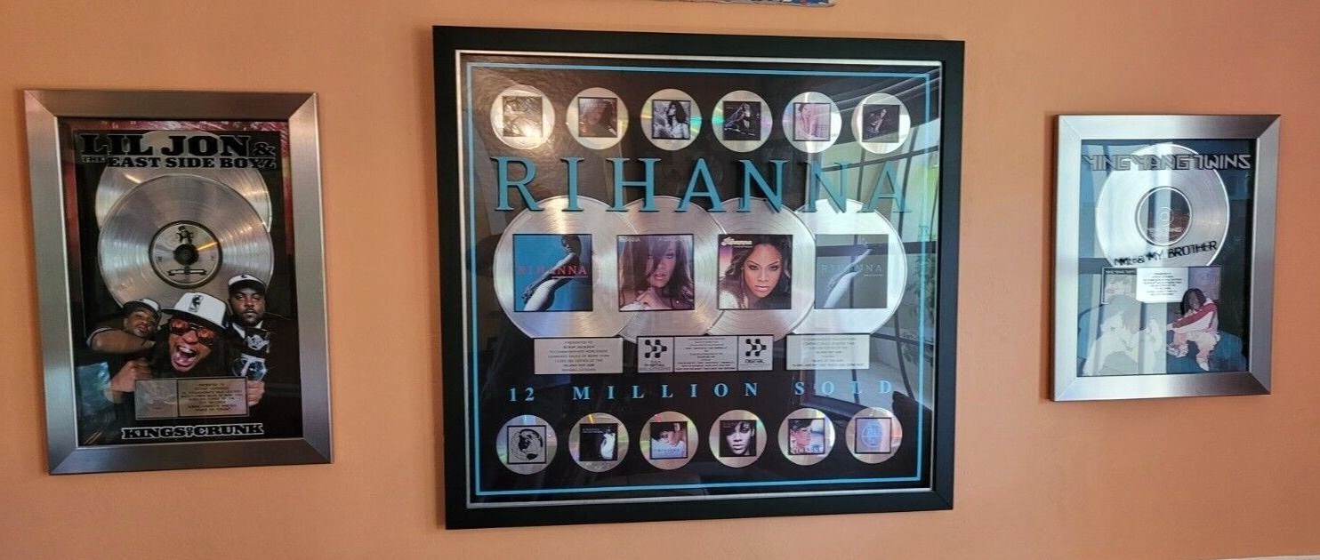 Rihanna RIAA Certified GIANT SIZED Award Plaque 12X Multi-Platinum Rare ...