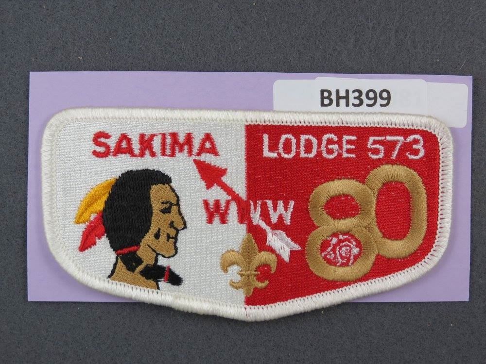 OA Lodge # 573 Sakima Flap 80th Anniversary White Border LaSalle [BH399]** | eBay