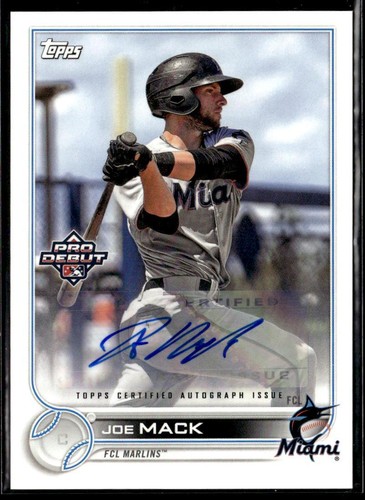 2022 Topps Pro Debut #PD-159 Joe Mack Autographs BK | eBay
