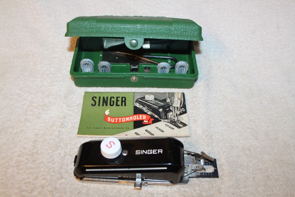 Singer Buttonholer, Instruction Manuel, w/case | eBay
