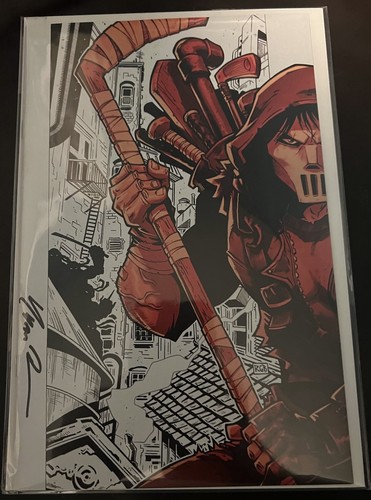 TMNT #5 Ryan G. Browne Casey Jones Variant Ltd 300 Topshelfcomic Signed ...