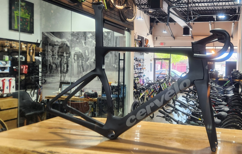 Cervelo S5 Carbon Aero Disc Brake Road Frameset 58cm Bars Stem and ...