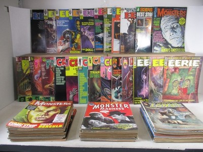 Horror/Monster Magazines LOT of 68 Magazines 1961-88 Various Publishers ...