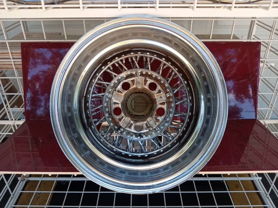 1988 Appliance True Spoke Wire (3) Wheels 15x8 JJTB Rear W/Front 14×7 ...