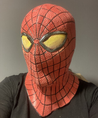 Spiderman Latex Mask Adults Cosplay Fancy Dress Costume Full Head ...
