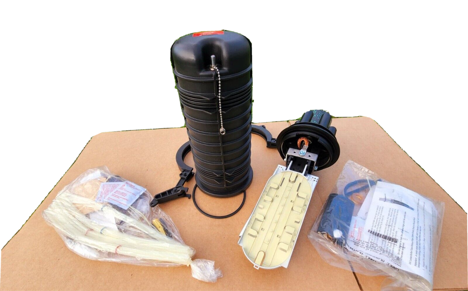 Tyco Raychem FOSC 400 A4 16-1 BGV W/ Trays Fiber Optic Splice Case ...