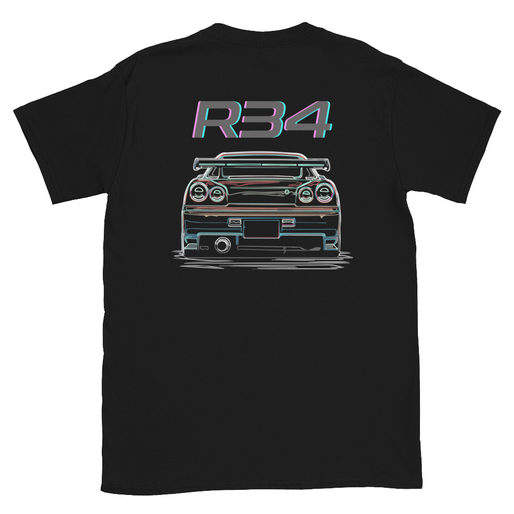 R34 GTR Rear View JDM Tuner Skyline GT-R Short-Sleeve Unisex T-Shirt | eBay