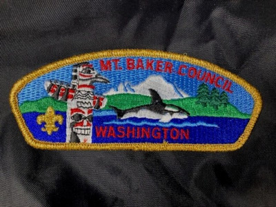MOUNT BAKER COUNCIL WASHINGTON BOY SCOUTS OF AMERICA SHOULDER PATCH NEW ...