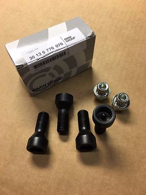 Genuine MINI Cooper Wheel Lock Set 36136776076 | Left | Lug Bolt ...