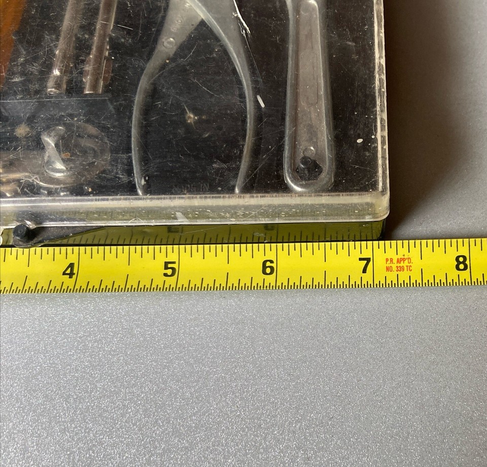 Mini Tool Screwdriver Socket Set Folding Hard Plastic Case Compact Tool ...