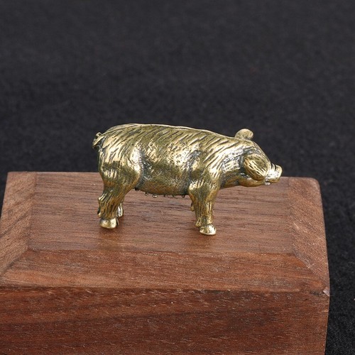 Solid Brass Pig Figurine Small Statue Home Ornament Animal Figurines | eBay