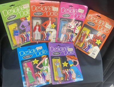 1982 Mel Appel Designer Dolls Lanard Crayola Collection Lot/ 6 Jodi ...