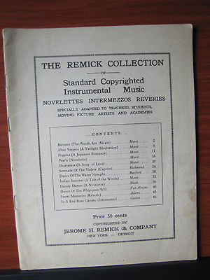 Remick Collection of Standard Copyrighted Instrumental Music 1906ish ...