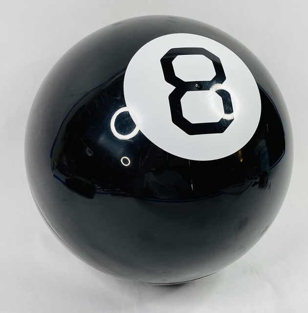 Giant 10" Mattel Magic Fortune Teller 8 Ball Toy Large Eight HTF for ...