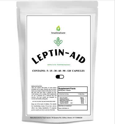 Leptin Aid® Controls Hunger LEPTIN WEIGHT LOSS Slimming Capsules PILLS ...