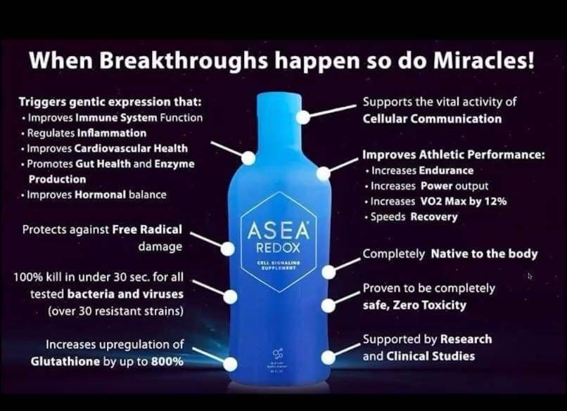 Asea Redox Signalling Molecules Supplement, 1Litre Blue Bottle | eBay UK