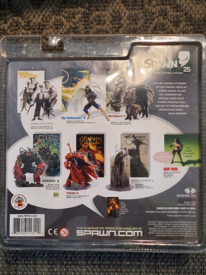 McFarlane Spawn Series 25 Classic Comic Covers Sam and Twitch 2 NEW b13 ...