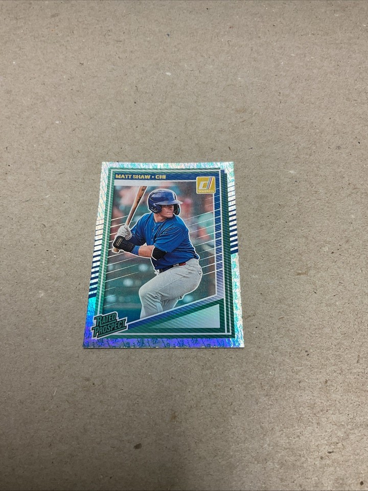 2025 Panini Donruss Chicago Cubs Rated Prospect Matt Shaw Liberty Card ...