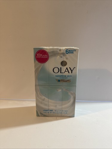 Olay Sensitive Skin Beauty Bars Soap 3.75oz Each New Sealed [6 Bars ...