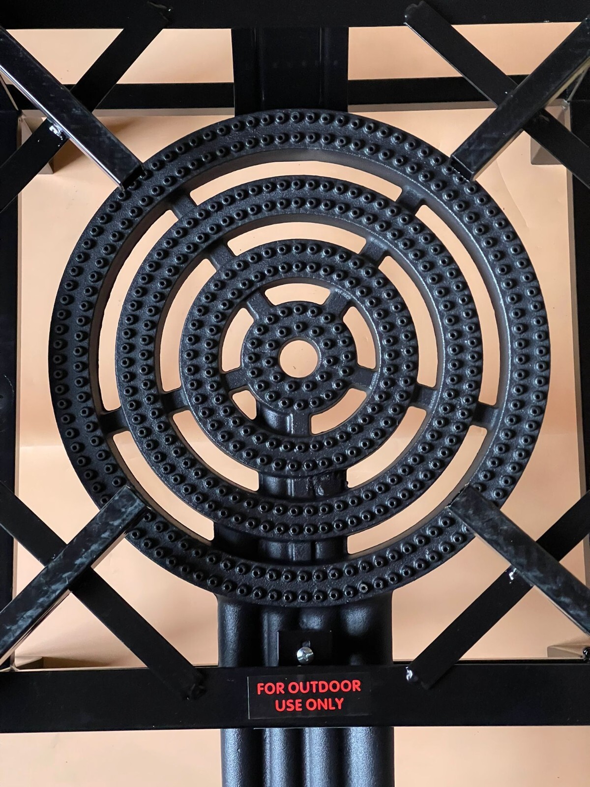 20.8KW 4 KEY HEAVY DUTY SINGLE CAST IRON LPG GAS BOILING RING BURNER ...