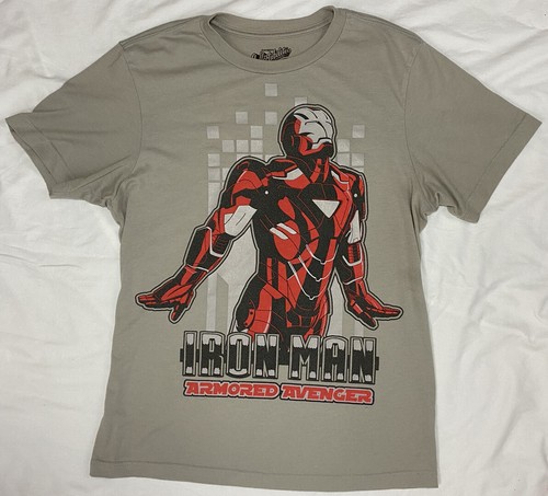 Old Navy Collectabilitees Marvel Avengers Iron Man Gray T-Shirt Size ...