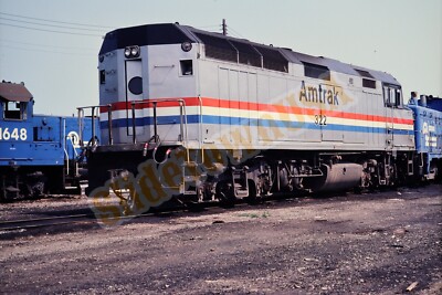 Vtg 1980 Train Slide 322 AMTK Amtrak Engine X5E076 | eBay
