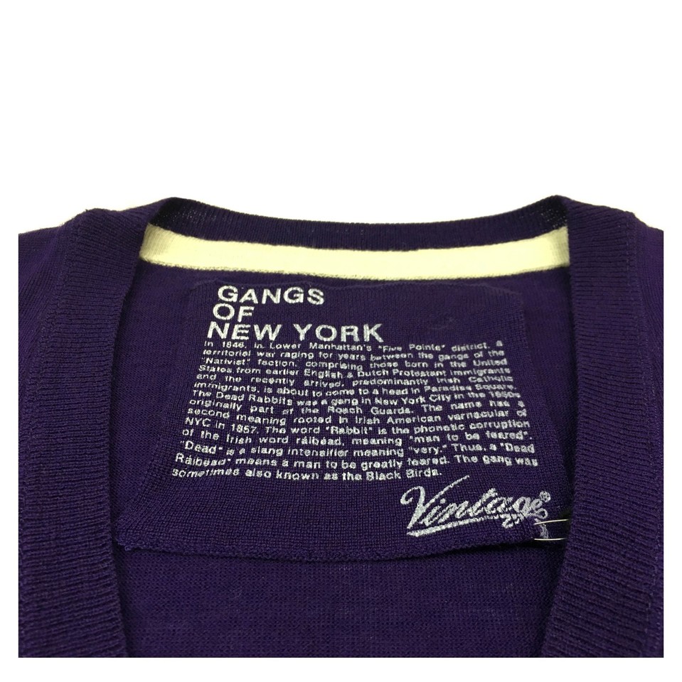 VINTAGE 55 Men's Purple Cardigan With Elbow Patches 100% Wool Mod ...