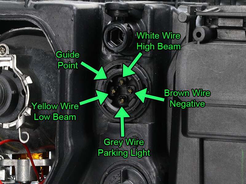 Plug & Play PnP Wire Adapters For BMW E36 DEPO or Euro-Spec Headlights ...