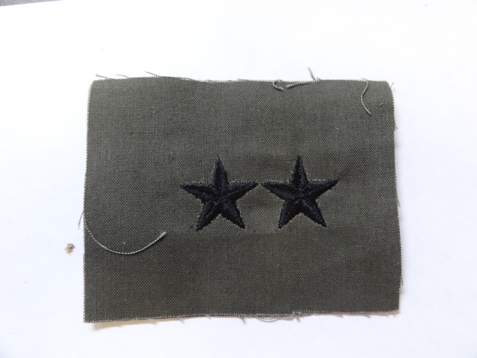 US MILITARY SEW ON PATCH ARMY SUBDUED VIETNAM ERA GERMAN MADE 2 STAR ...