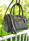 Coach Rowan SMALL F79946 Black Leather Satchel | eBay