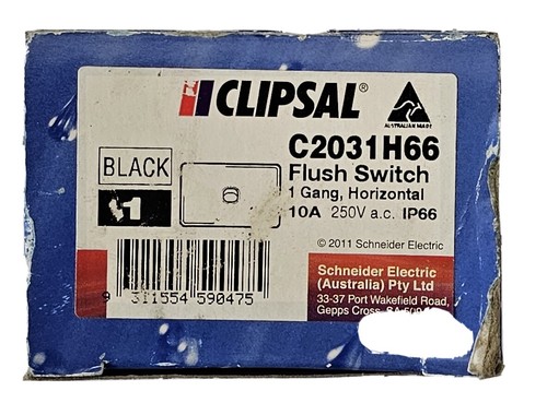 Clipsal 10amp 1 Gang CLASSIC C2000 Horizontal Weatherproof Switch ...