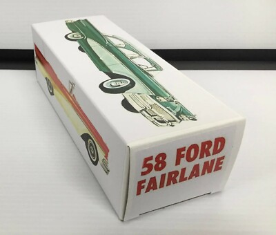 New 1958 Ford Fairlane Custom Made Dealer Promo Model BOX ONLY..NO CAR ...