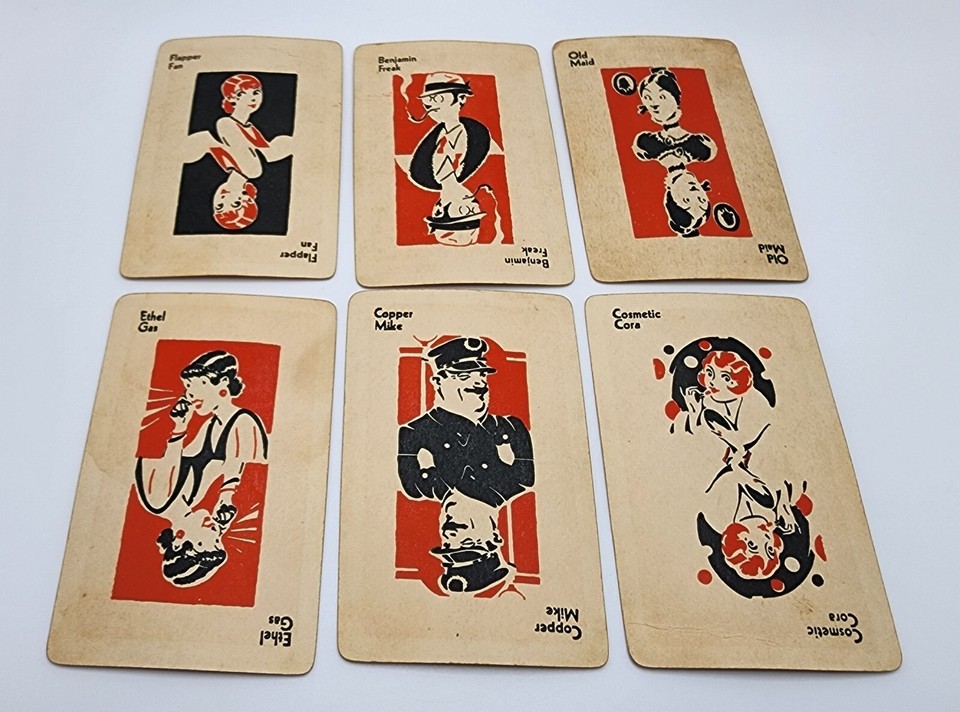 RARE Complete 1931 Milton Bradley Old Maid Game All Original ...